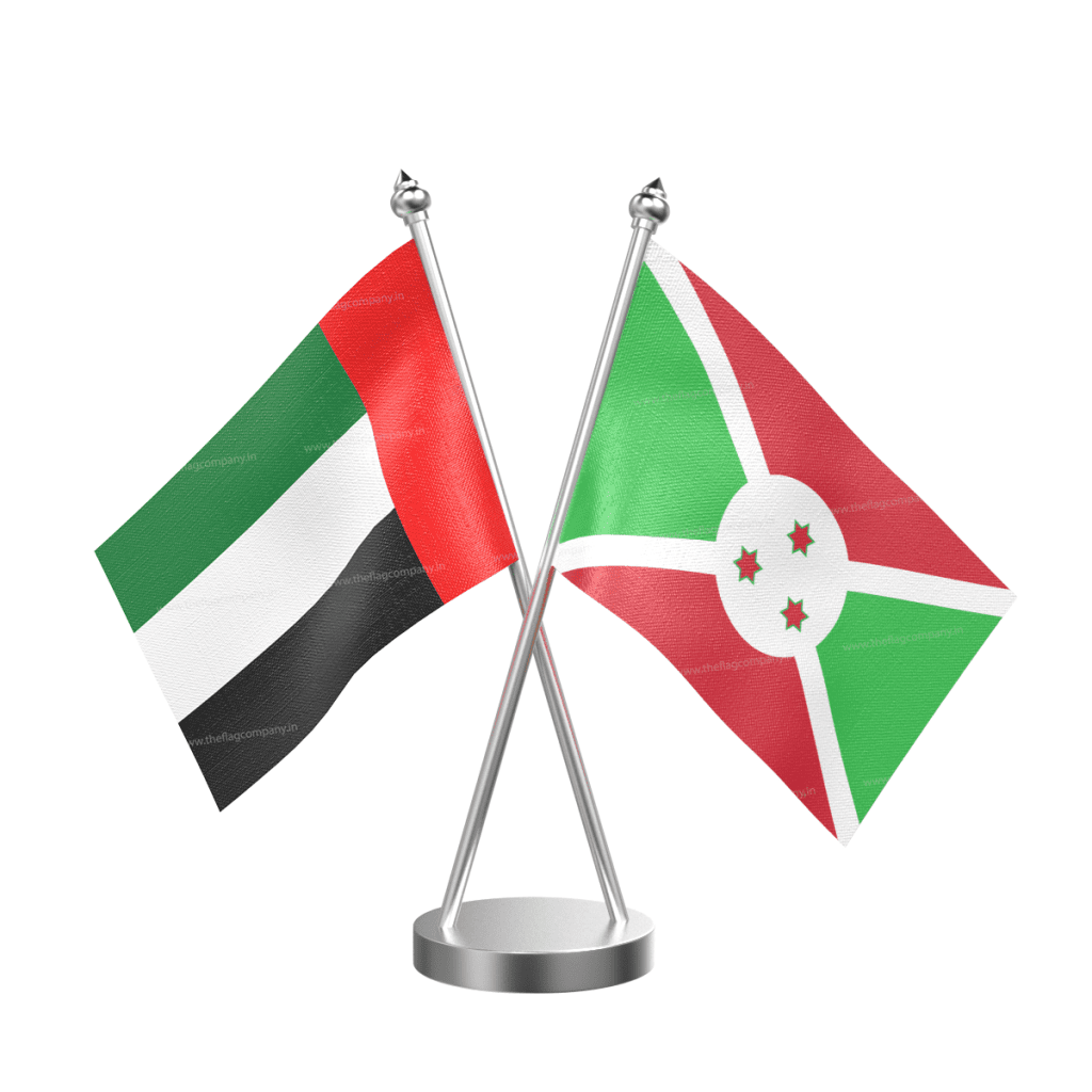 Botswana Cross Table Flag Stainless Steel - Seher Flags