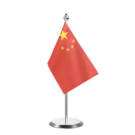 China Table Flag With Stainless Steel Base and Pole - Seher Flags