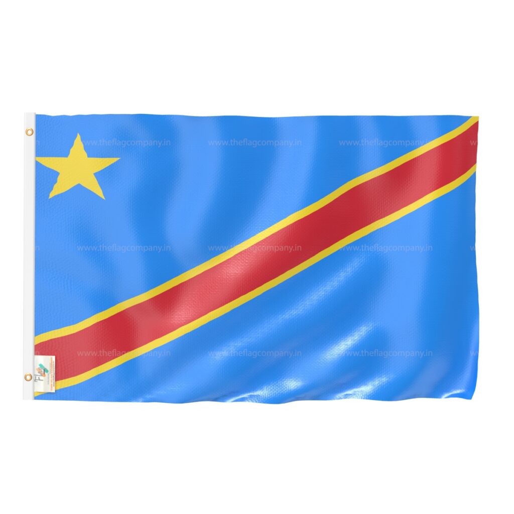Democratic Republic of the Congo (Kinshasa) Country flag - Seher Flags